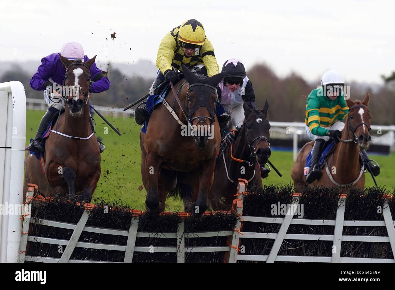 Salvator Mundi (second from left) ridden by jockey Paul Townend on the ...