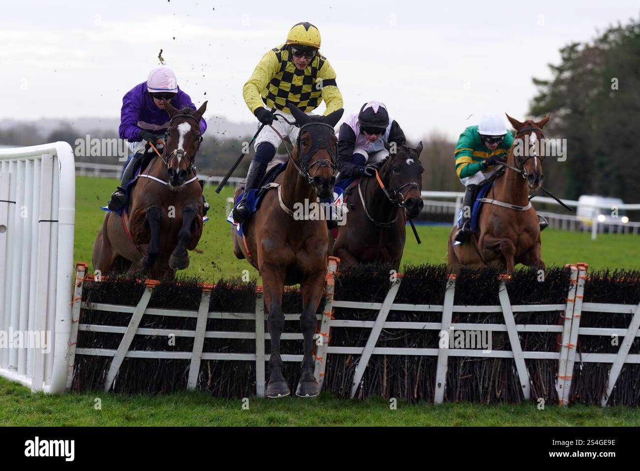 Salvator Mundi (second from left) ridden by jockey Paul Townend on the ...