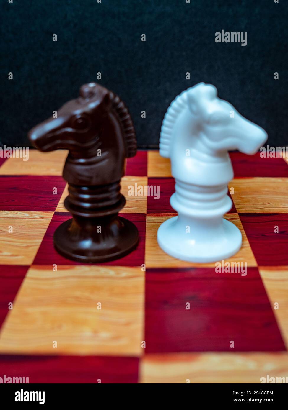 Chess puppet game strategy Stock Photo - Alamy