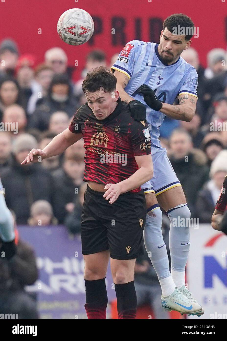 Tamworth, England, 11th January 2025. Dominic Solanke of Tottenham out ...
