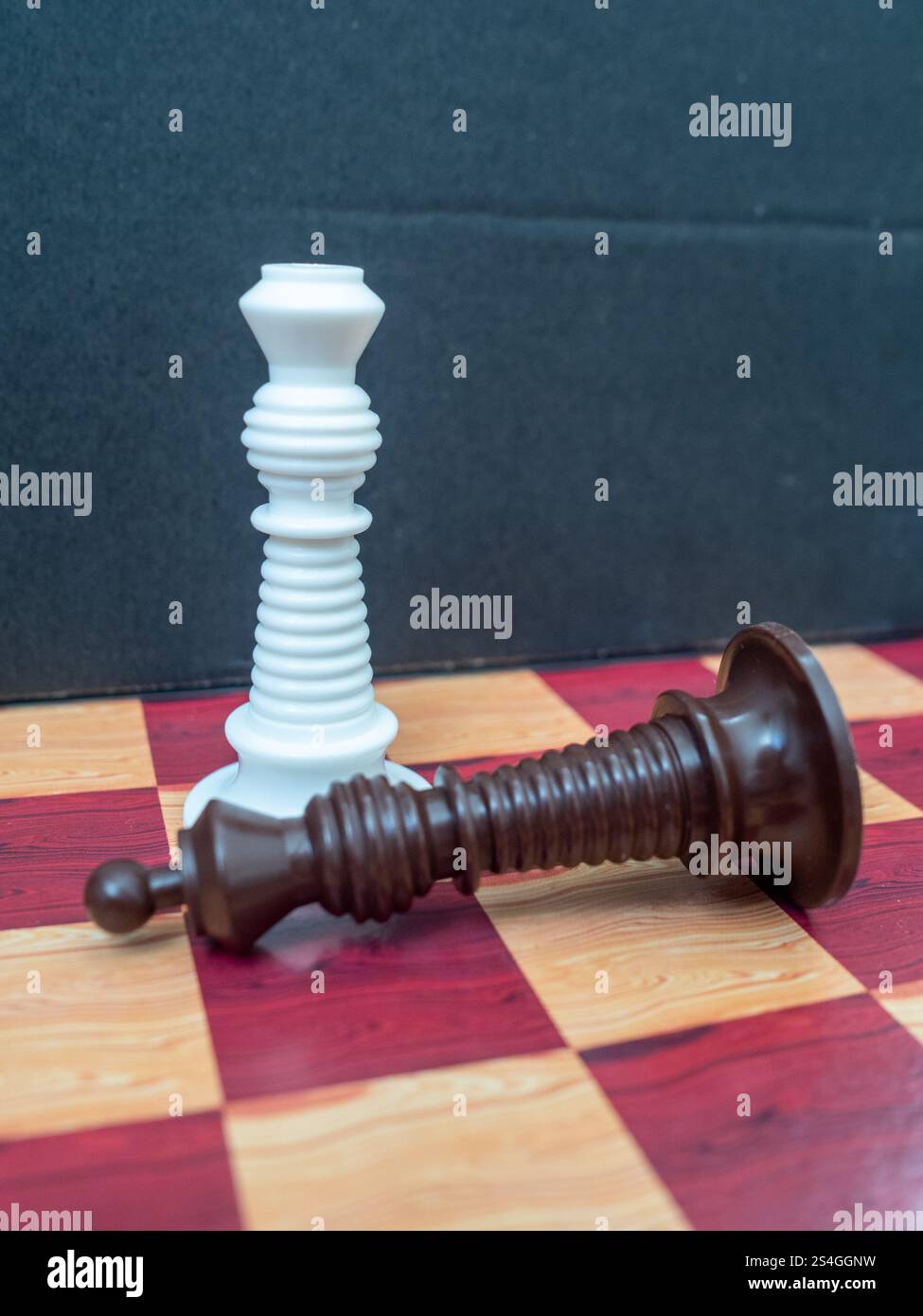 Chess puppet game strategy Stock Photo - Alamy