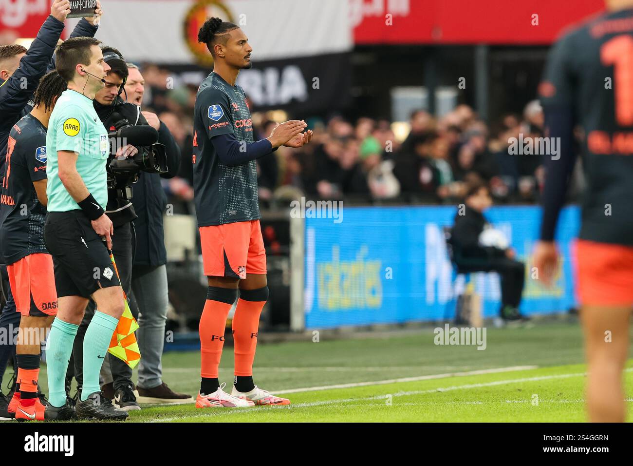 Rotterdam, Netherlands. 12th Jan, 2025. ROTTERDAM, NETHERLANDS - JANUARY 12: Sebastien Haller of ...