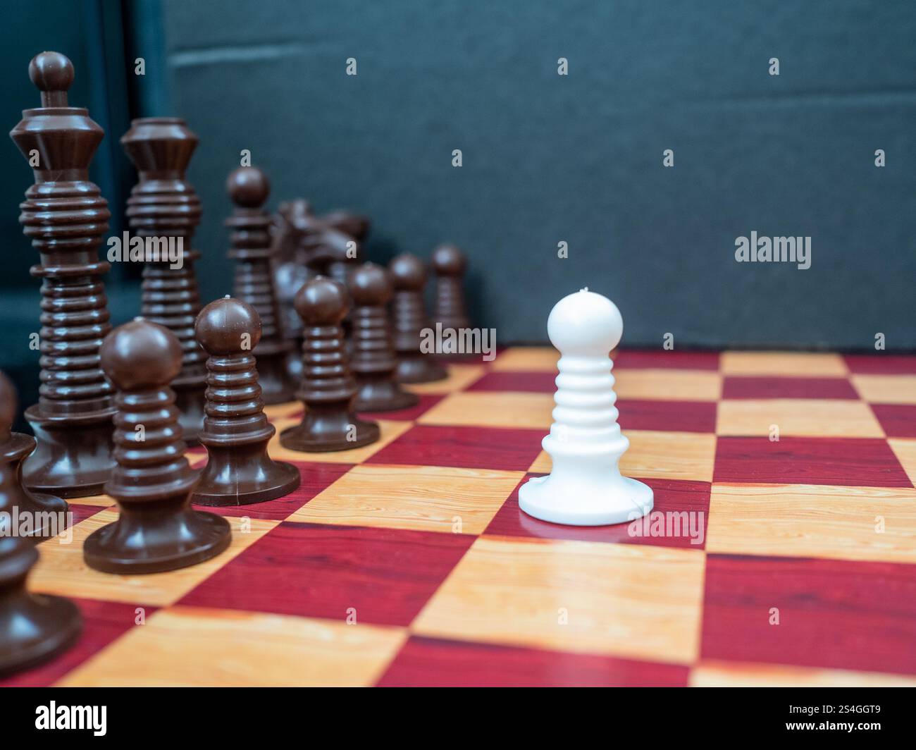 Chess puppet game strategy Stock Photo - Alamy