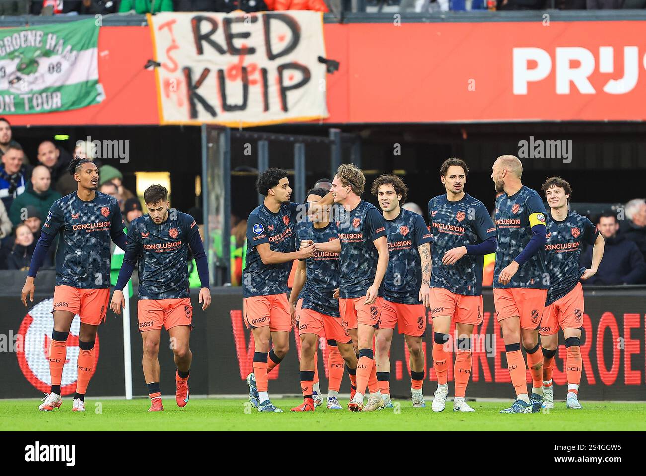 ROTTERDAM, 12-1-2025, Stadium de Kuip, Eredivisie, 2024 / 2025, Feyenoord - FC Utrecht, Utrecht ...
