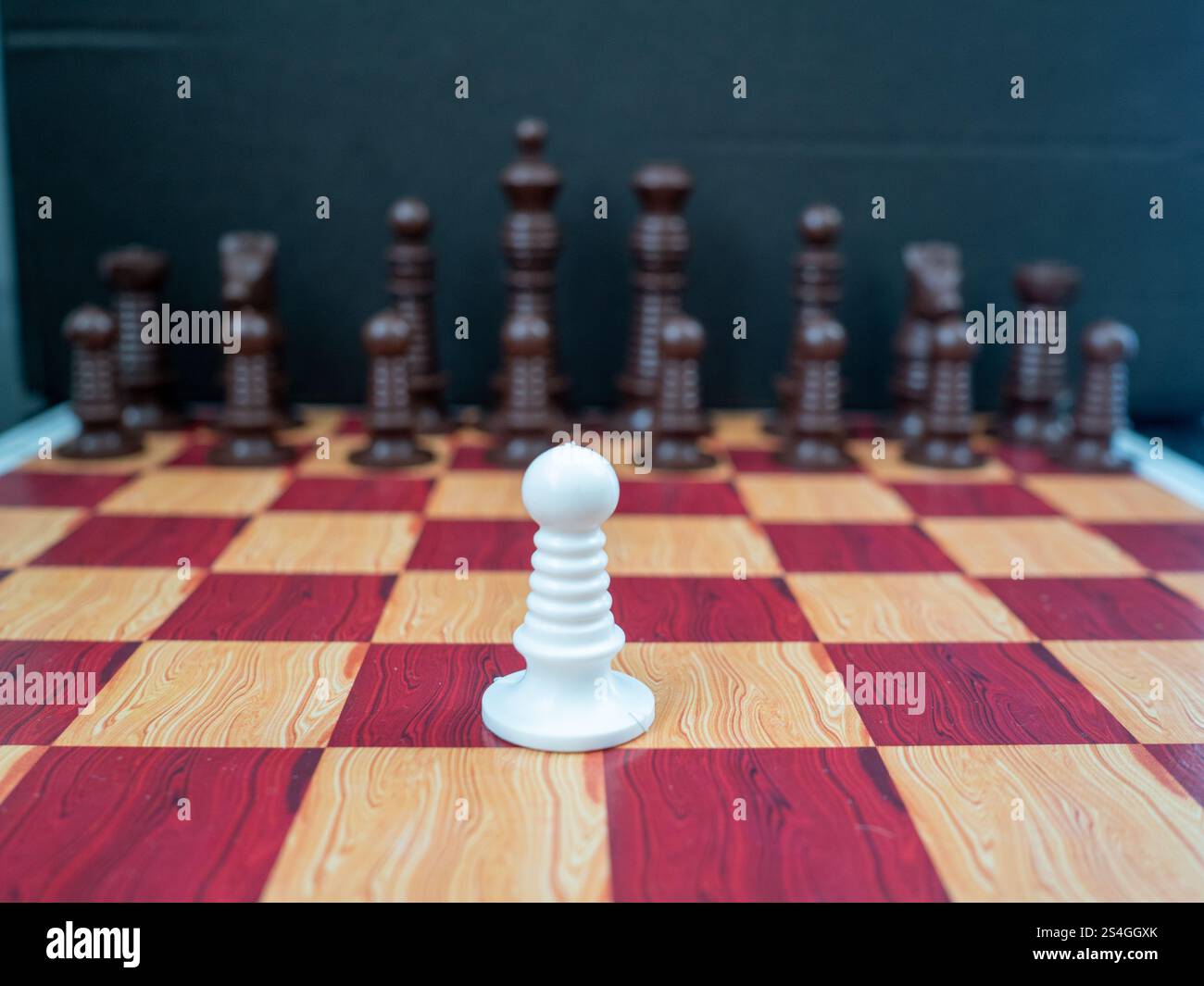 Chess puppet game strategy Stock Photo - Alamy