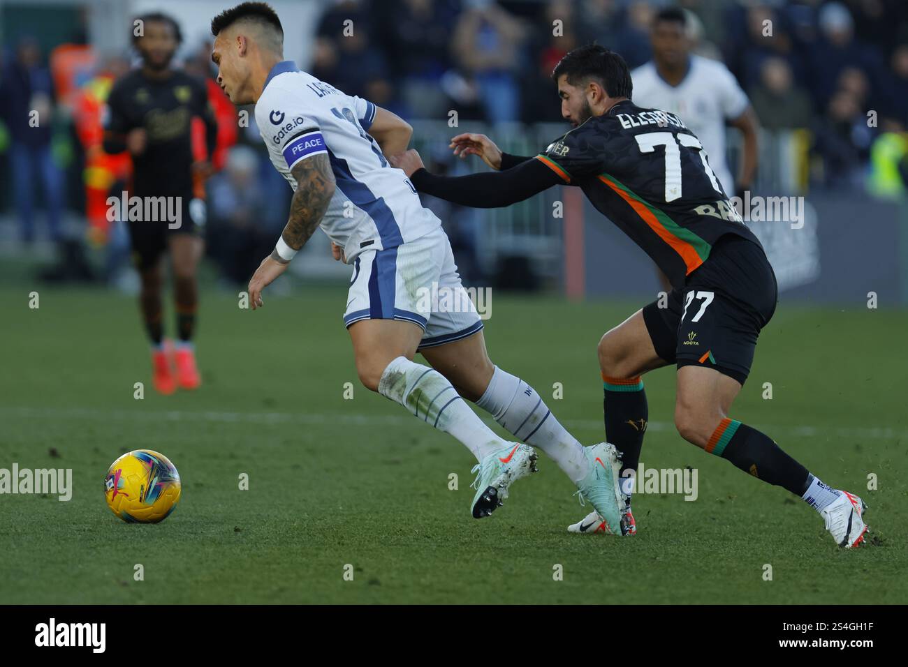 Venice, Italy. 12th Jan, 2025. Interâ??s Lautaro Javier Martinez in ...
