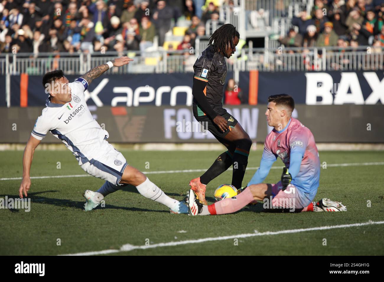 Venice, Italy. 12th Jan, 2025. Interâ??s Lautaro Javier Martinez in ...