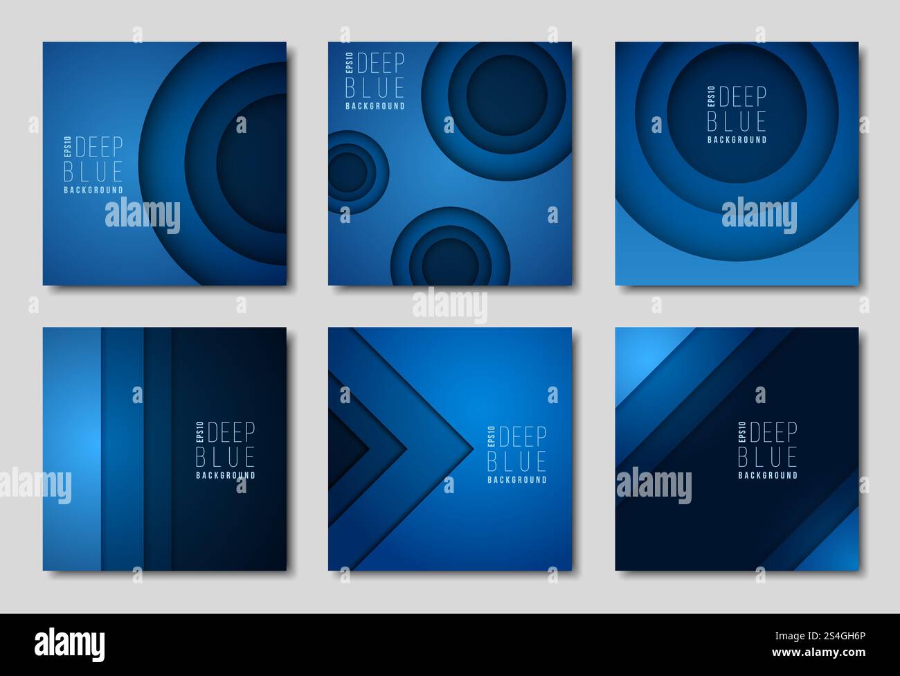 Advertisement newsletter design templates. Vector blue backdrops with ...