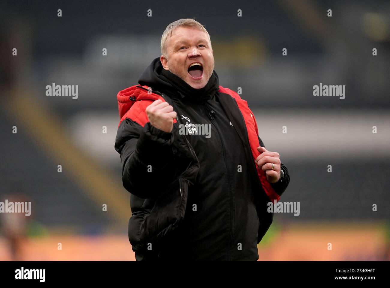 Doncaster Rovers Grant McCann celebrates at the final whistle after the ...