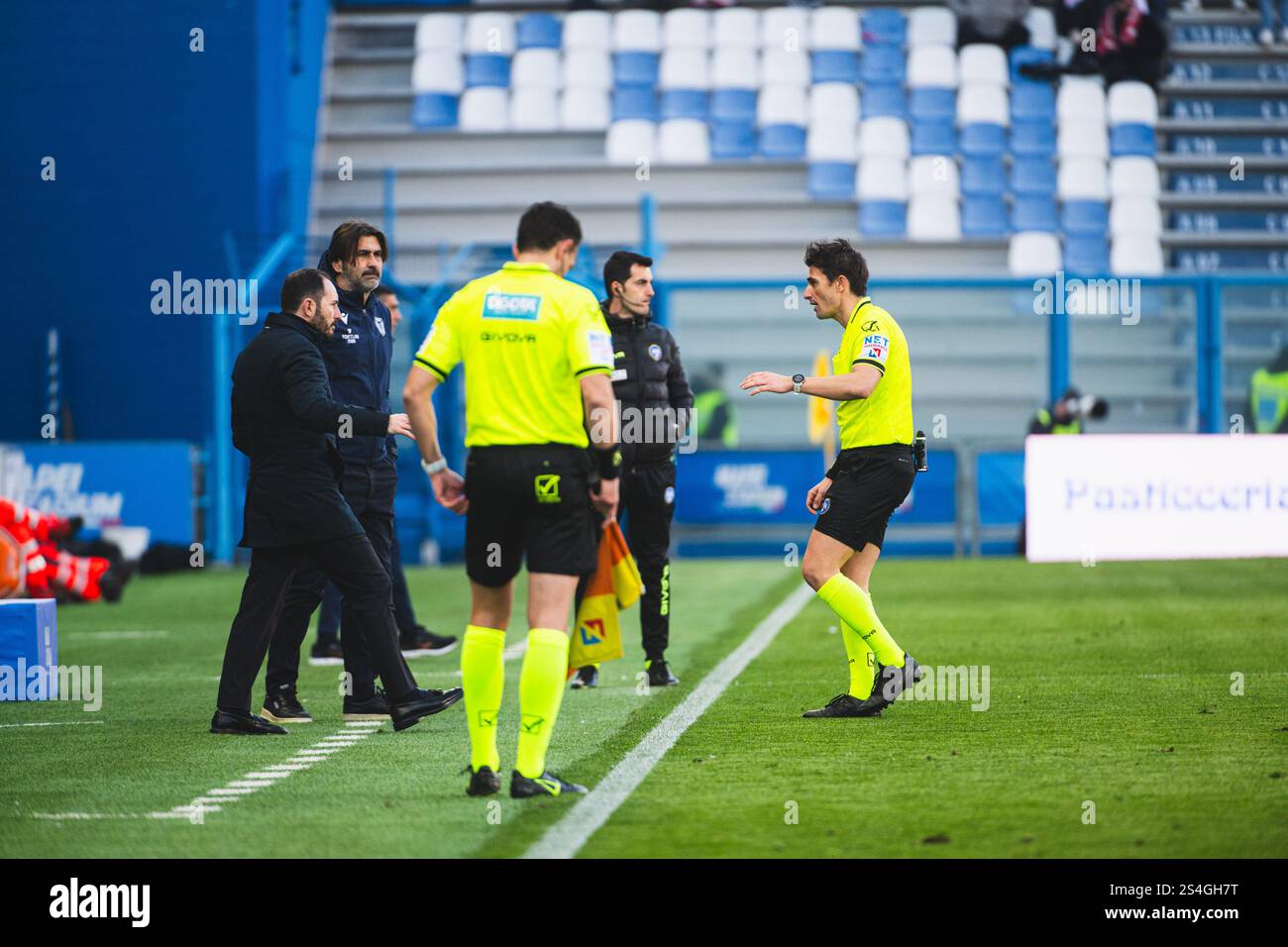 Reggio Emilia, Italy. 12th Jan, 2025. referee Alessandro Prontera ...