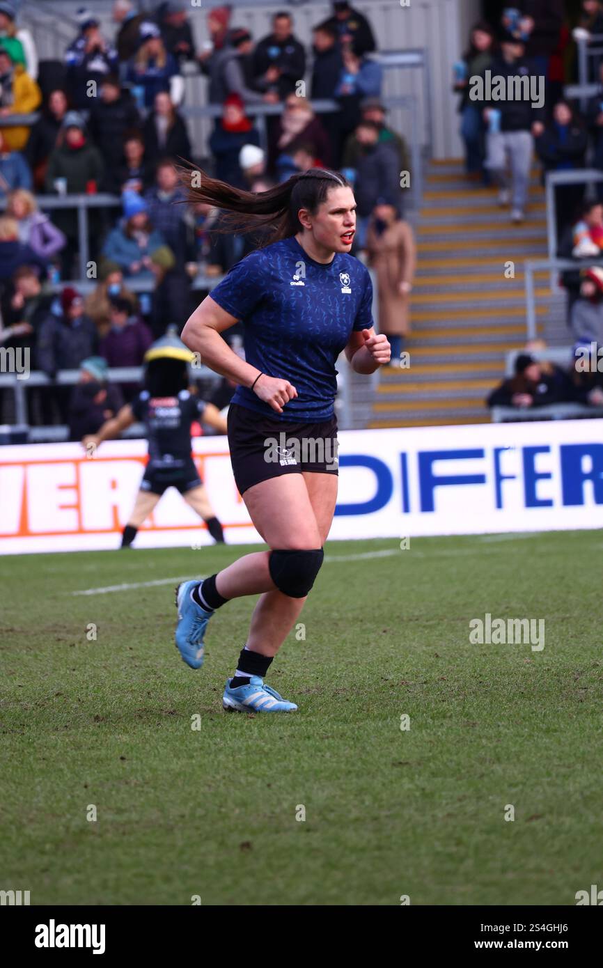 Exeter, Devon, UK. 12th Jan, 2025. PWR Professional Women's Rugby ...