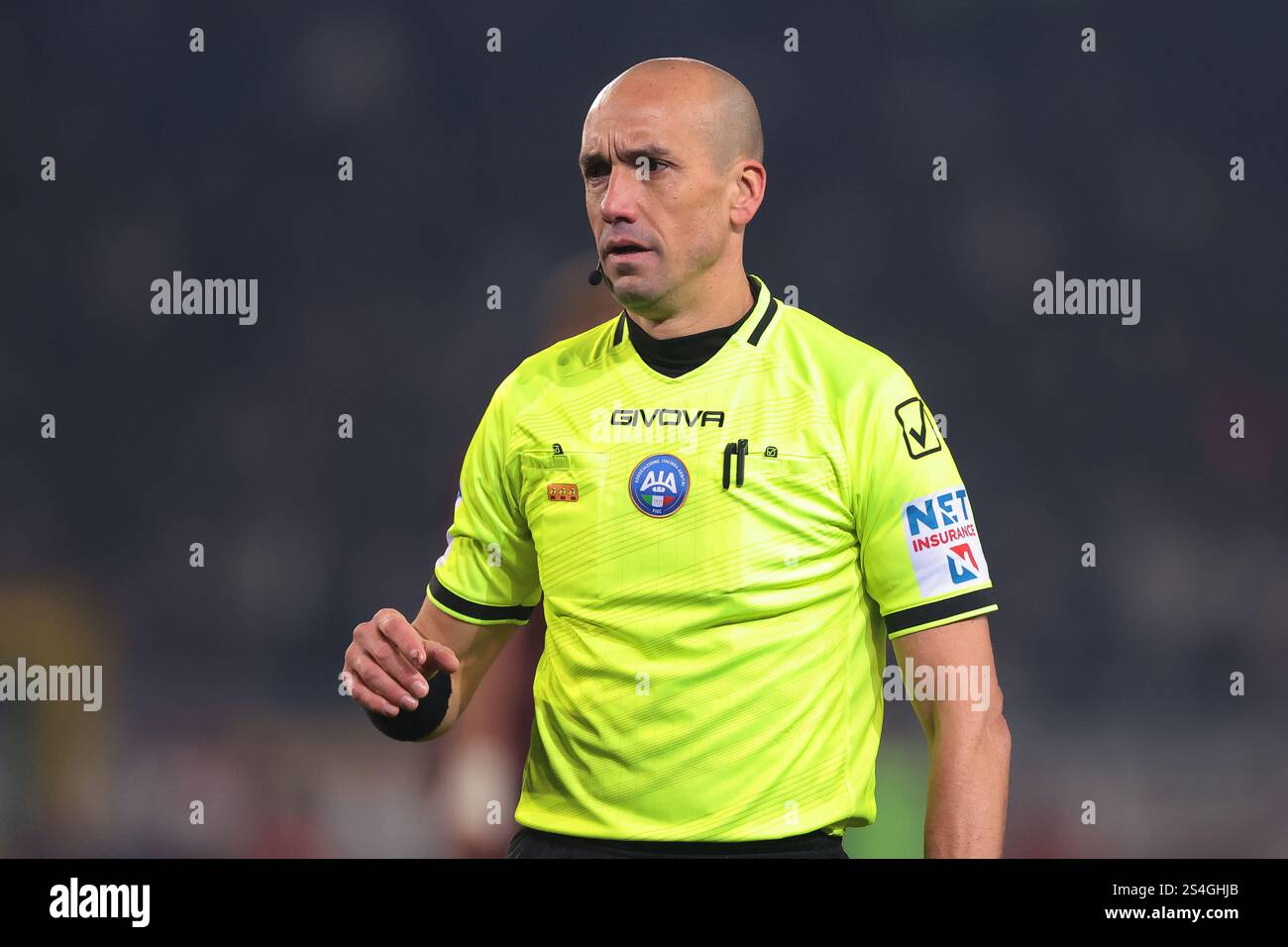 Turin, Italy. 11th Jan, 2025. The Referee Michael Fabbri looks on ...