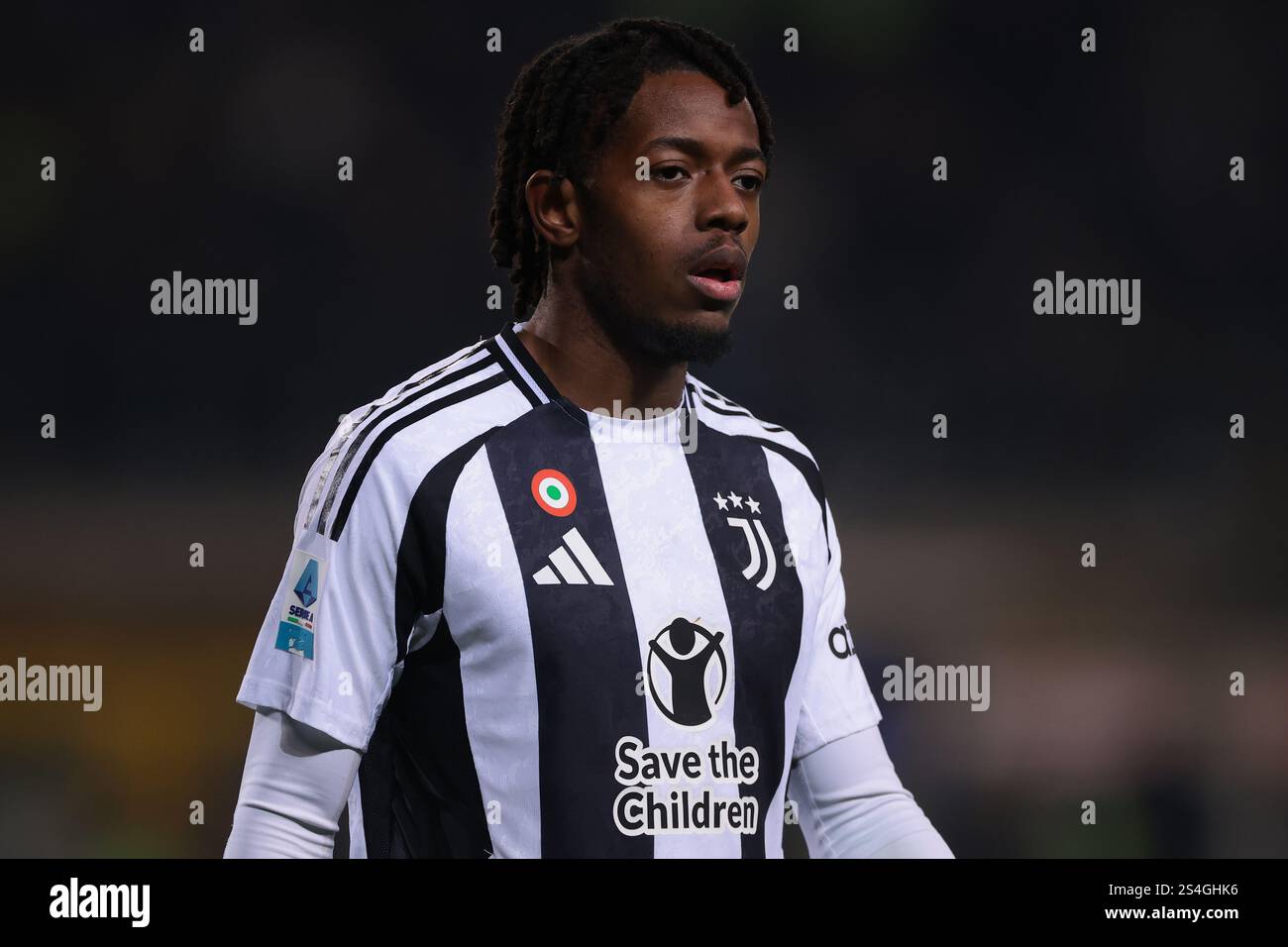 Turin, Italy. 11th Jan, 2025. Samuel Mbangula Tshifunda of Juventus looks on during the Serie A ...