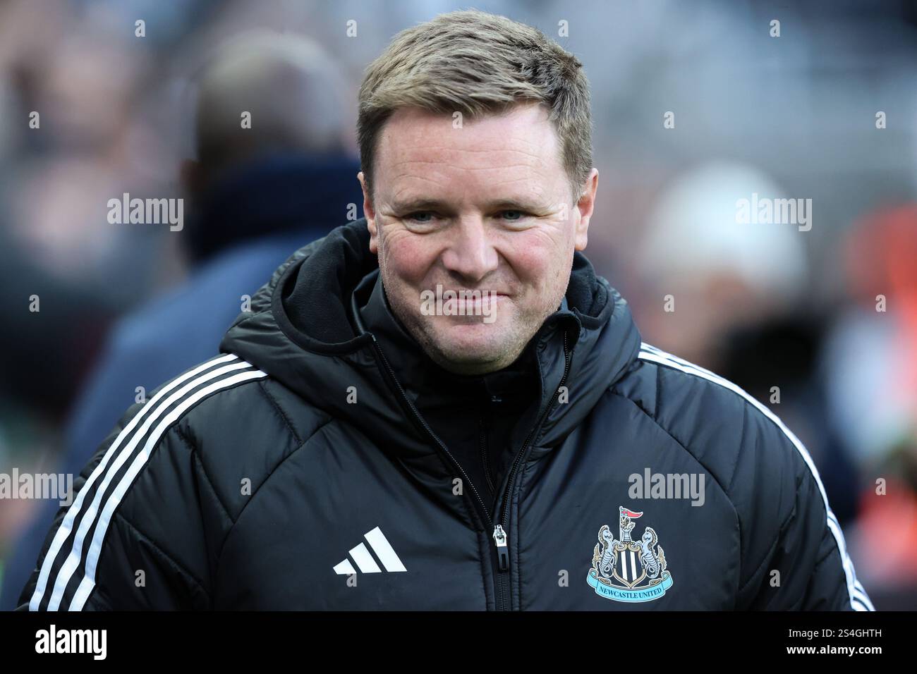 Newcastle, UK. 12th Jan, 2025. Eddie Howe Manager of Newcastle United ...