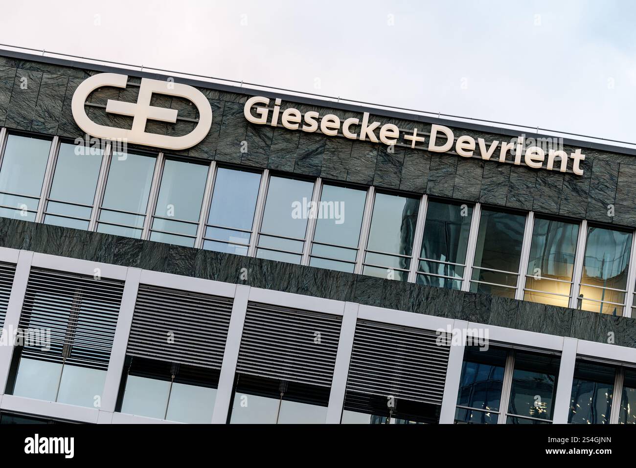 Munich, Germany. 10th Jan, 2025. The logo and lettering of Giesecke ...