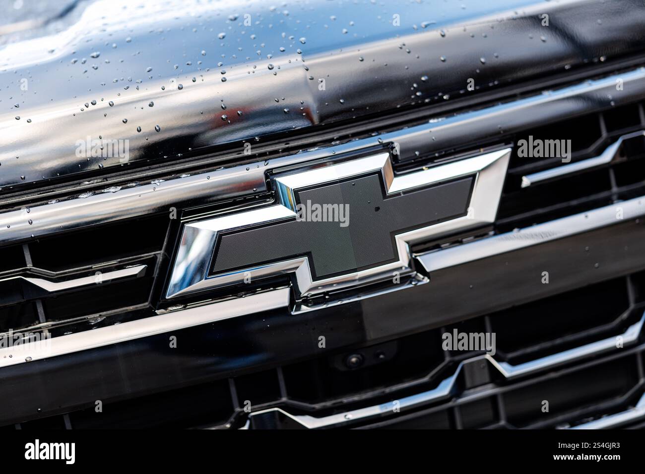 Munich, Germany. 10th Jan, 2025. The Chevrolet brand logo can be seen ...