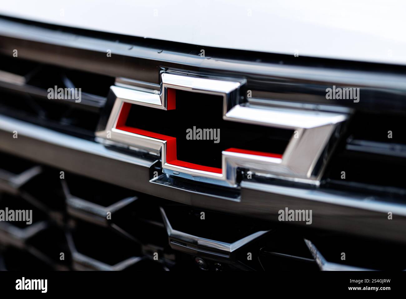 Munich, Germany. 10th Jan, 2025. The Chevrolet brand logo can be seen ...