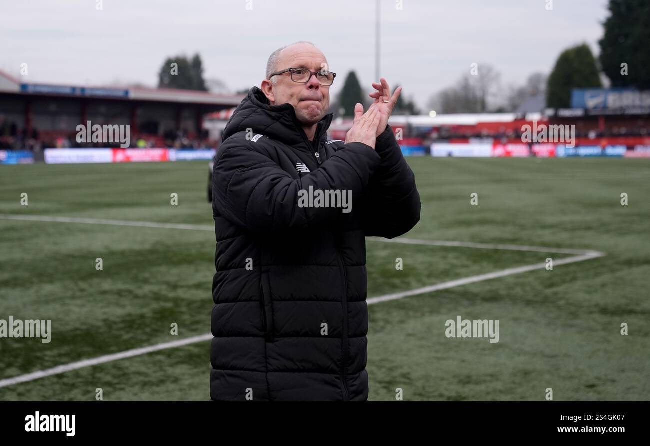 Tamworth manager Andy Peaks after the Emirates FA Cup third round match ...