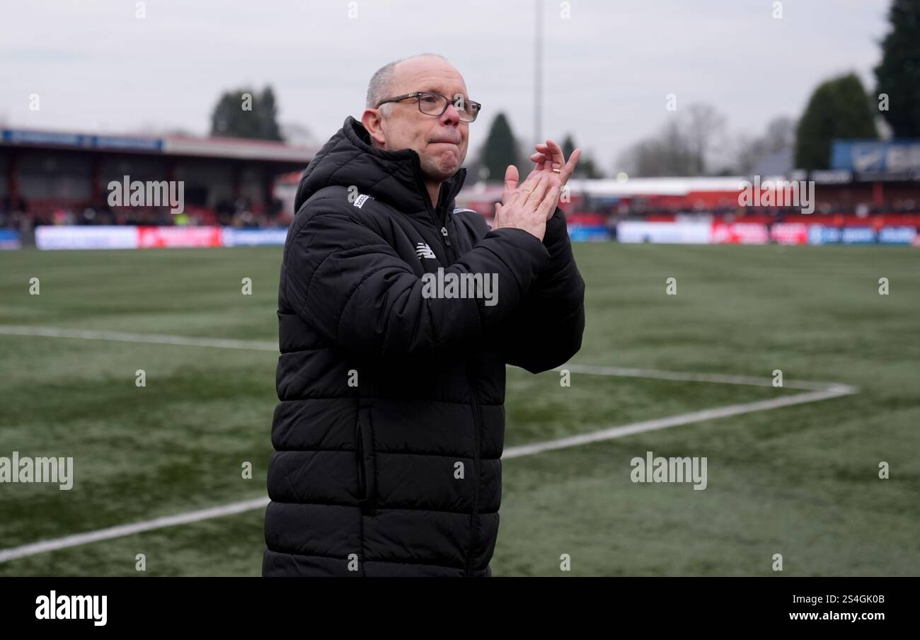 Tamworth manager Andy Peaks after the Emirates FA Cup third round match ...