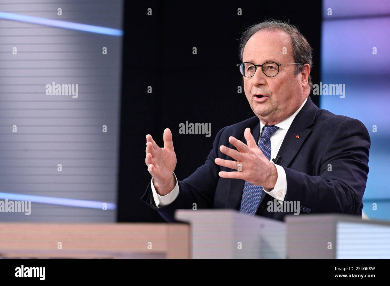 Paris, France. 12th Jan, 2025. Former french President and PS deputy ...