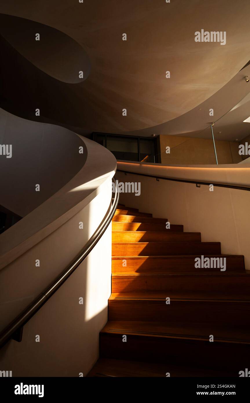 Luma Tower, staircase, the iconic new museum by Frank Gehry in old ...