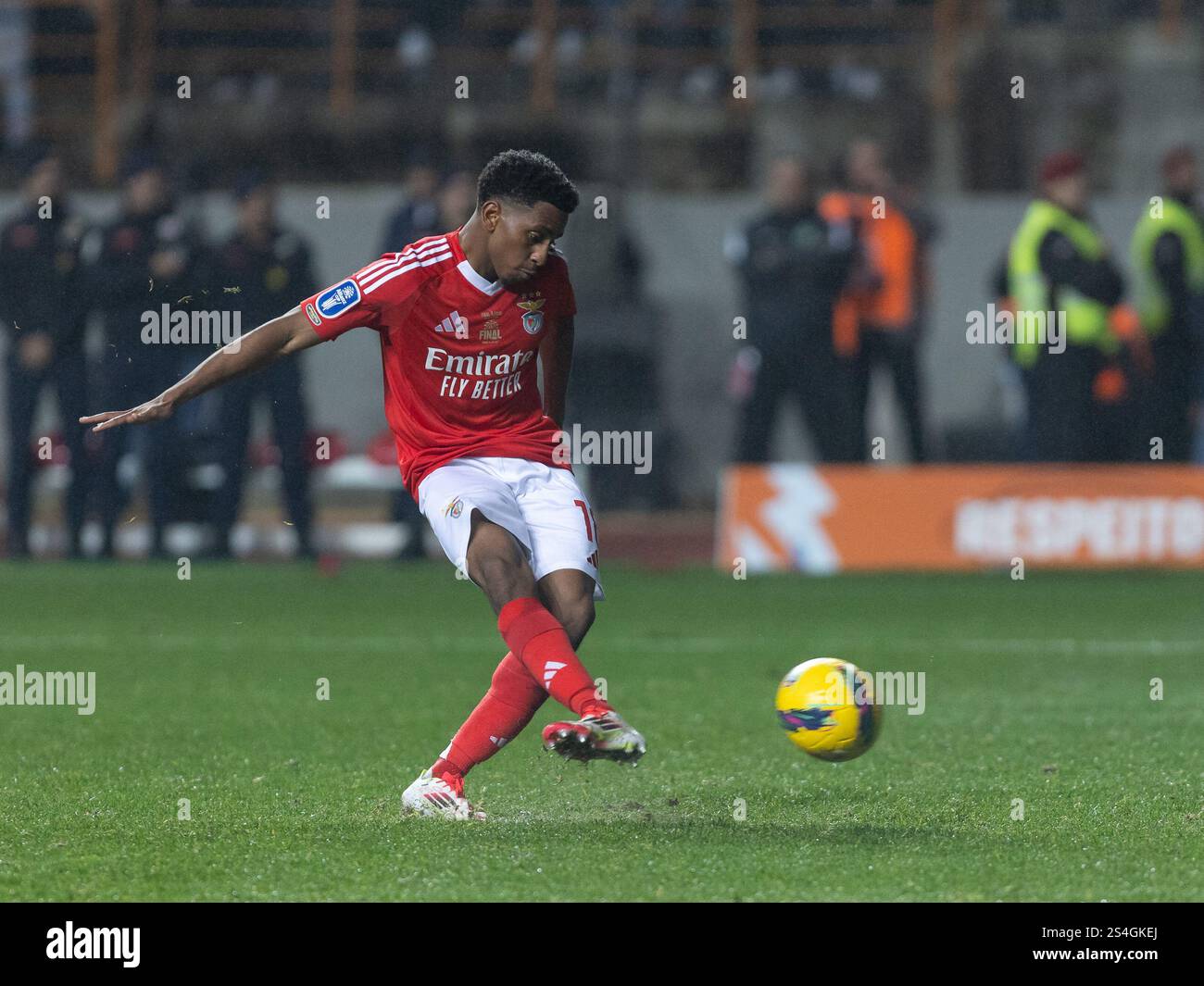 January 11, 2025. Leiria, Portugal. Benfica's midfielder from ...