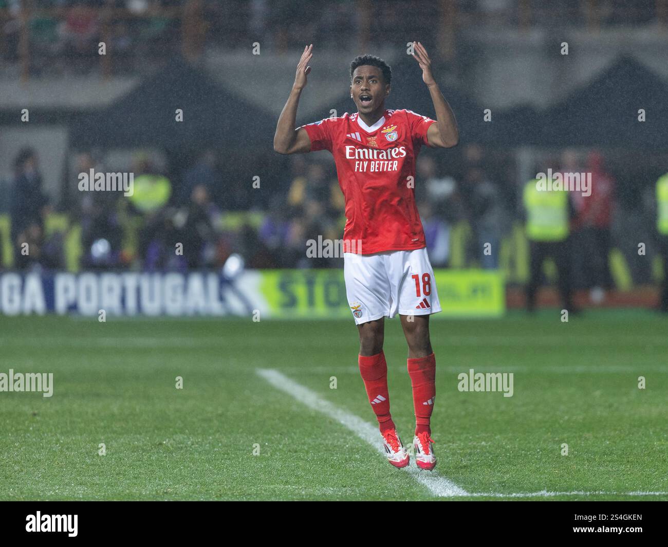 January 11, 2025. Leiria, Portugal. Benfica's midfielder from ...