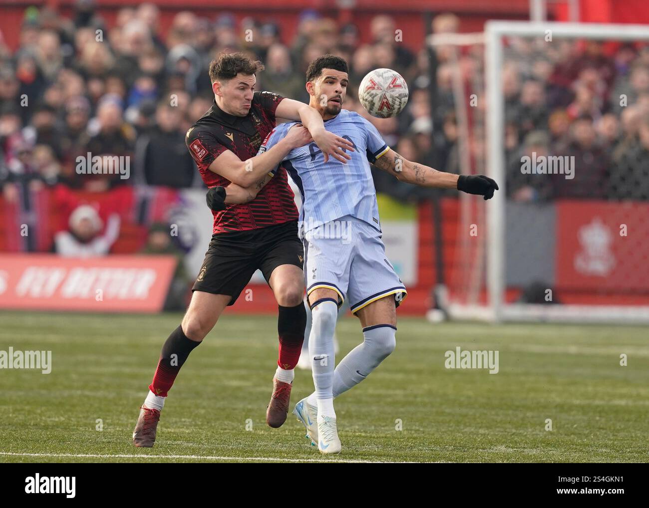 Tamworth, England, 11th January 2025. Alex Fletcher of Tamworth and ...