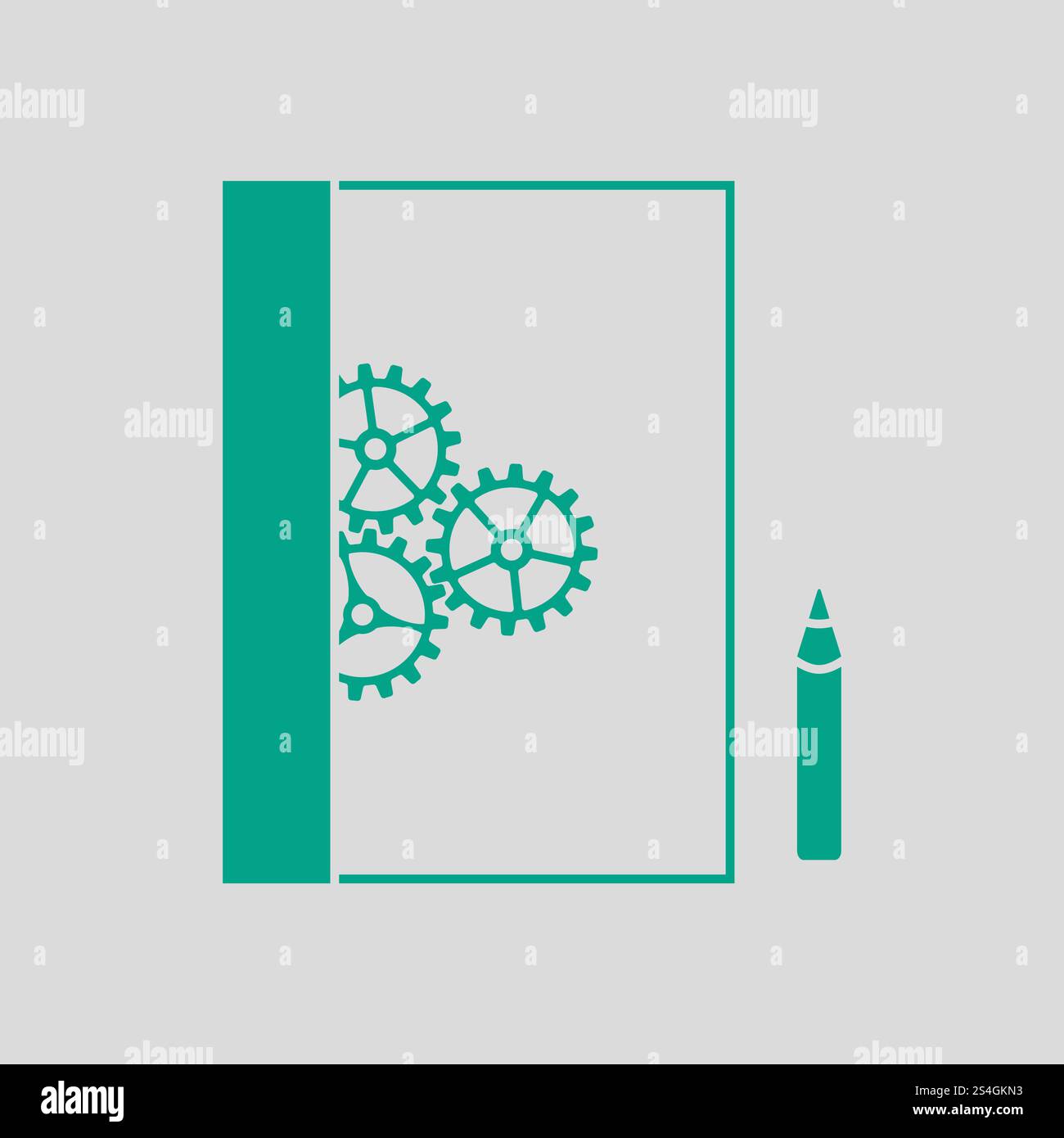 Product Development Icon. Green on Gray Background. Vector Illustration ...