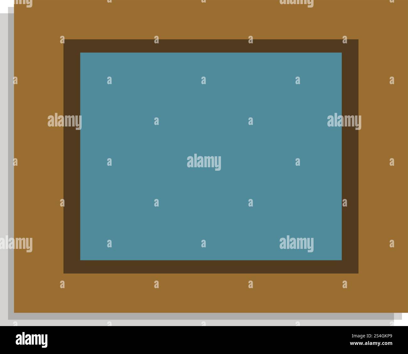 Picture in wood frame icon. Cartoon of picture in wood frame vector ...