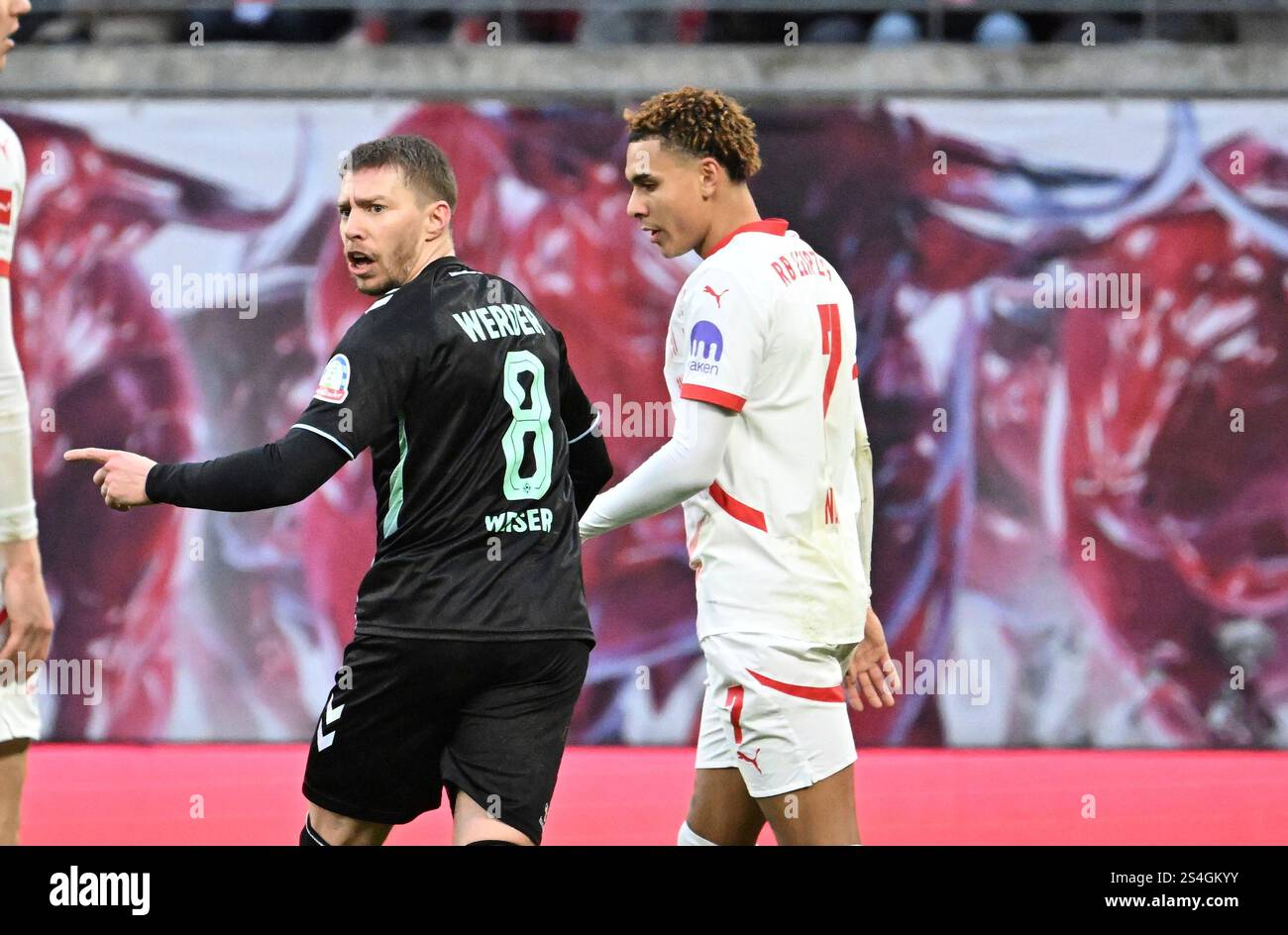 Leipzig, Deutschland. 12th Jan, 2025. 12.01.2025, Red Bull Arena ...