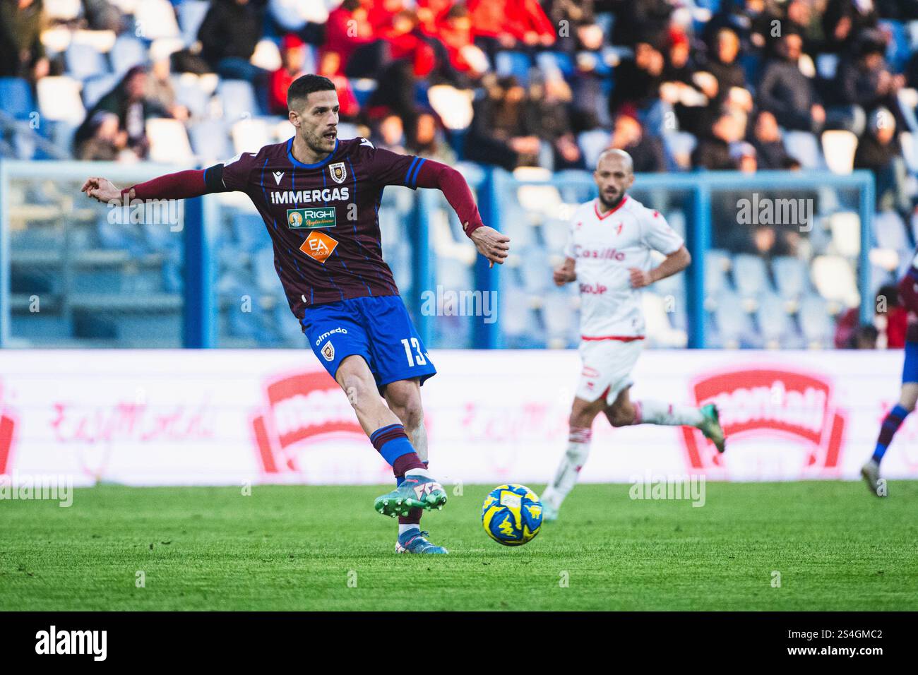 Reggio Emilia, Italy. 12th Jan, 2025. Andrea Meroni of AC Reggiana ...