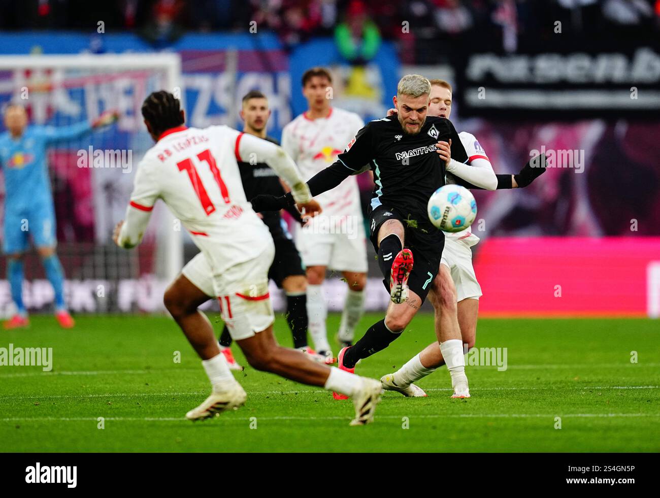 Red Bull Arena, Leipzig, Germany. 12th Jan, 2025. Marvin Ducksch of ...