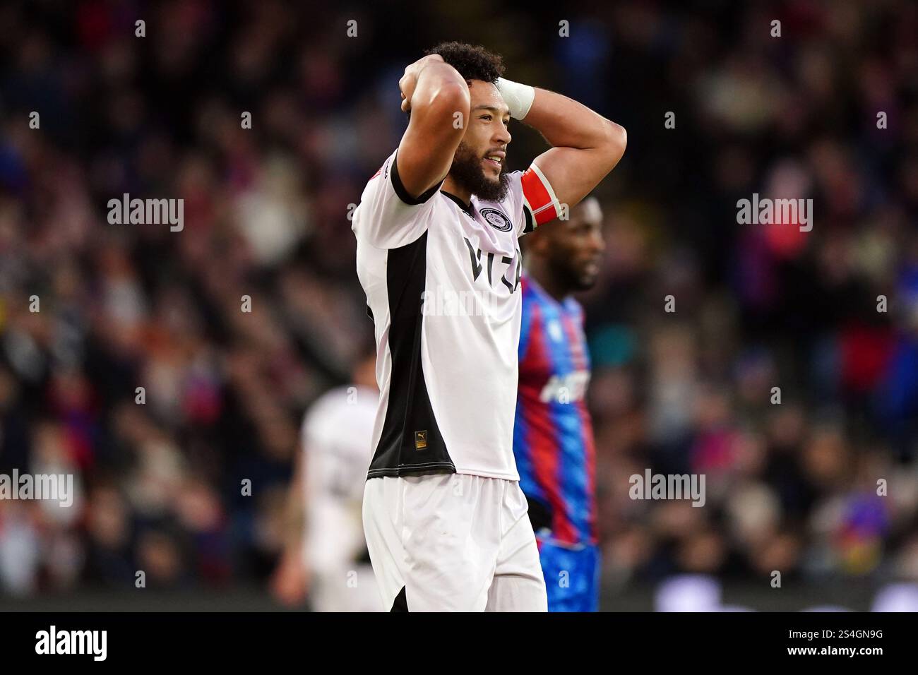 Stockport County's Kyle Wootton rues a missed chance during the ...