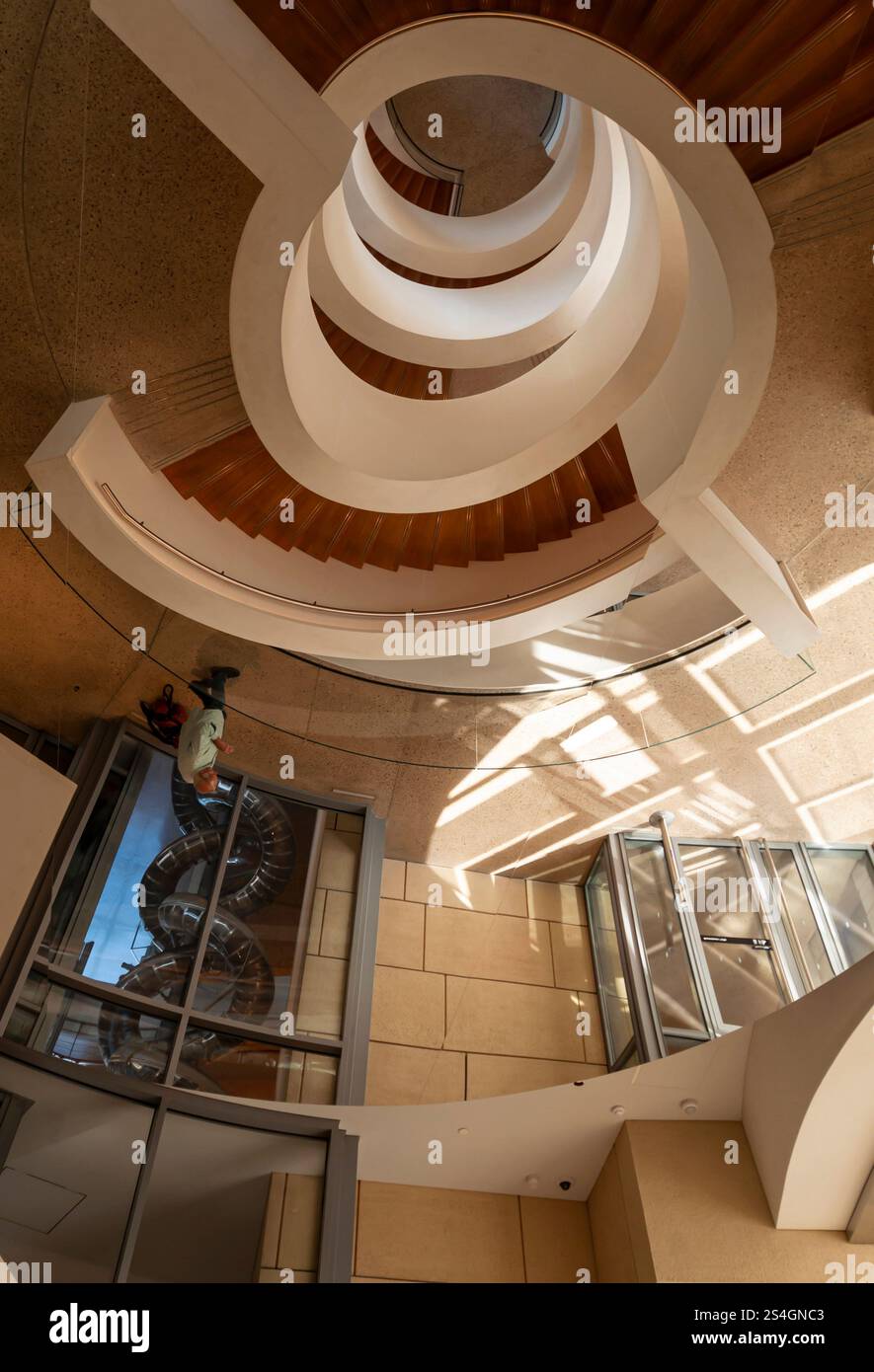 Luma Tower, staircase in the iconic new museum by Frank Gehry in Arles ...