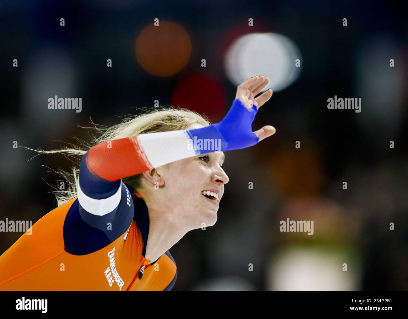 HEERENVEEN - Merel Conijn (Netherlands) after finishing the women's ...