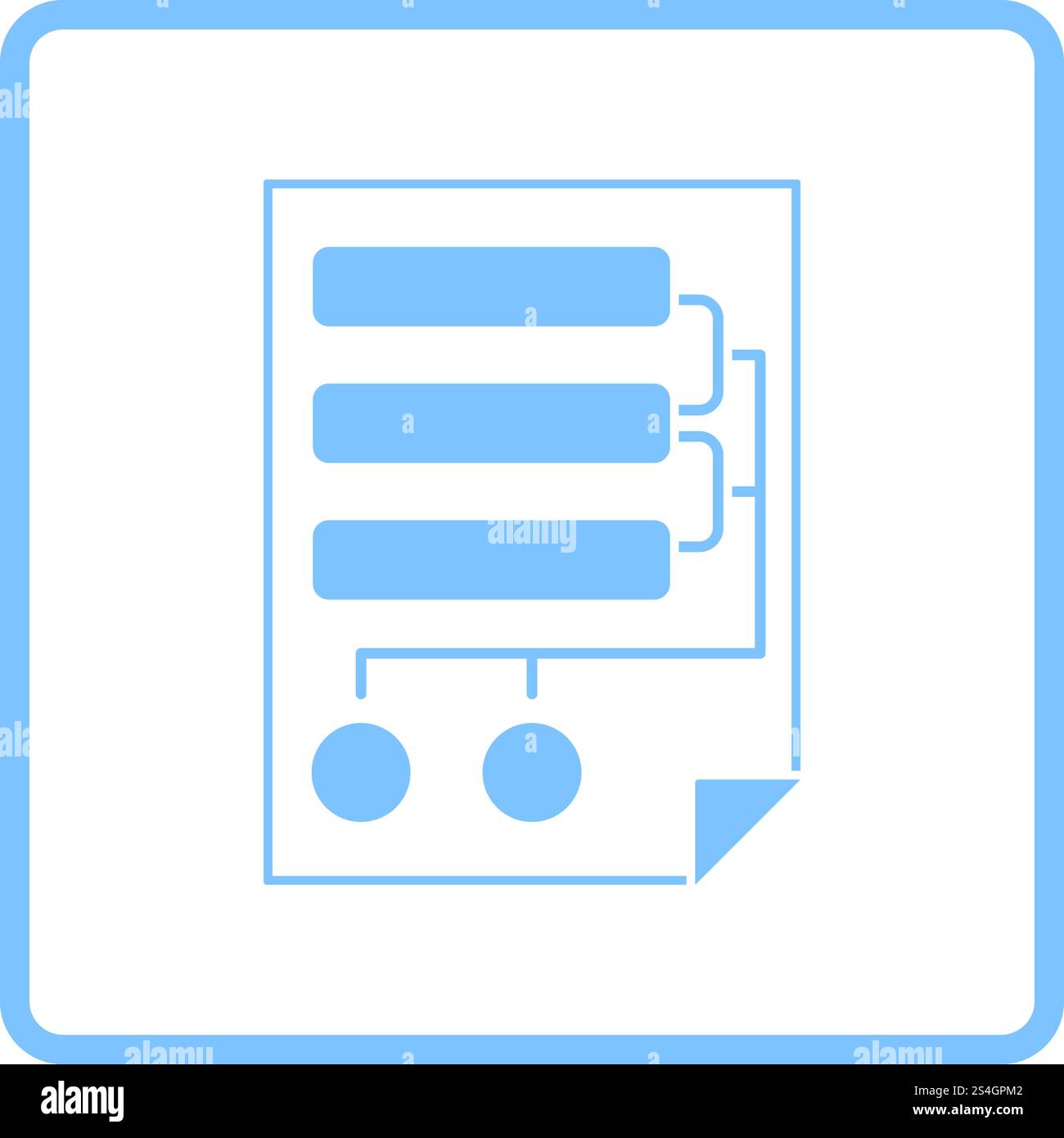 Code Map Icon. Blue Frame Design. Vector Illustration Stock Vector ...