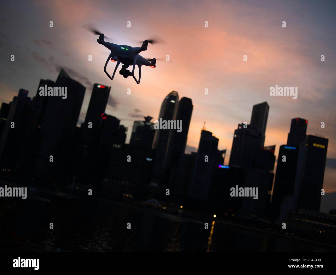 Flying drone buildings hi-res stock photography and images - Alamy