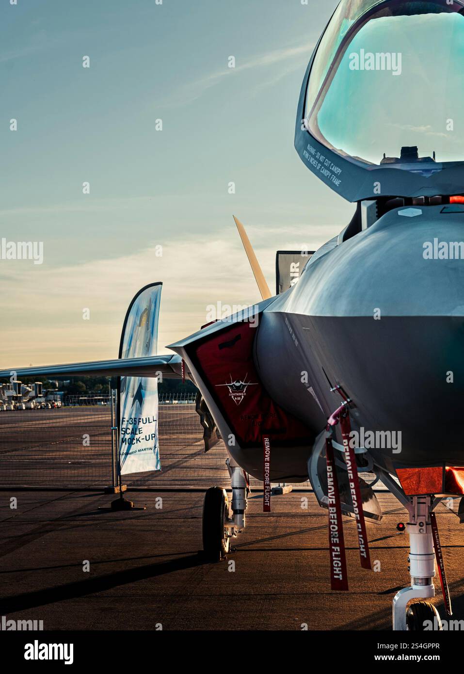 a fighter jet on an airport getting ready to take off Stock Photo - Alamy