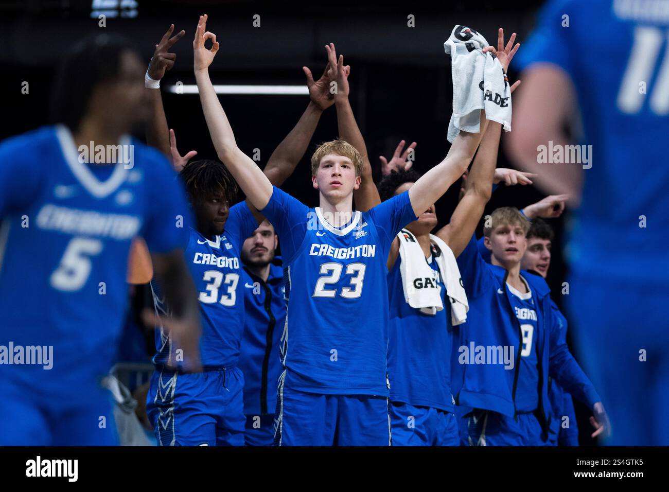 INDIANAPOLIS, IN - JANUARY 11: Creighton Bluejays forward Jackson ...