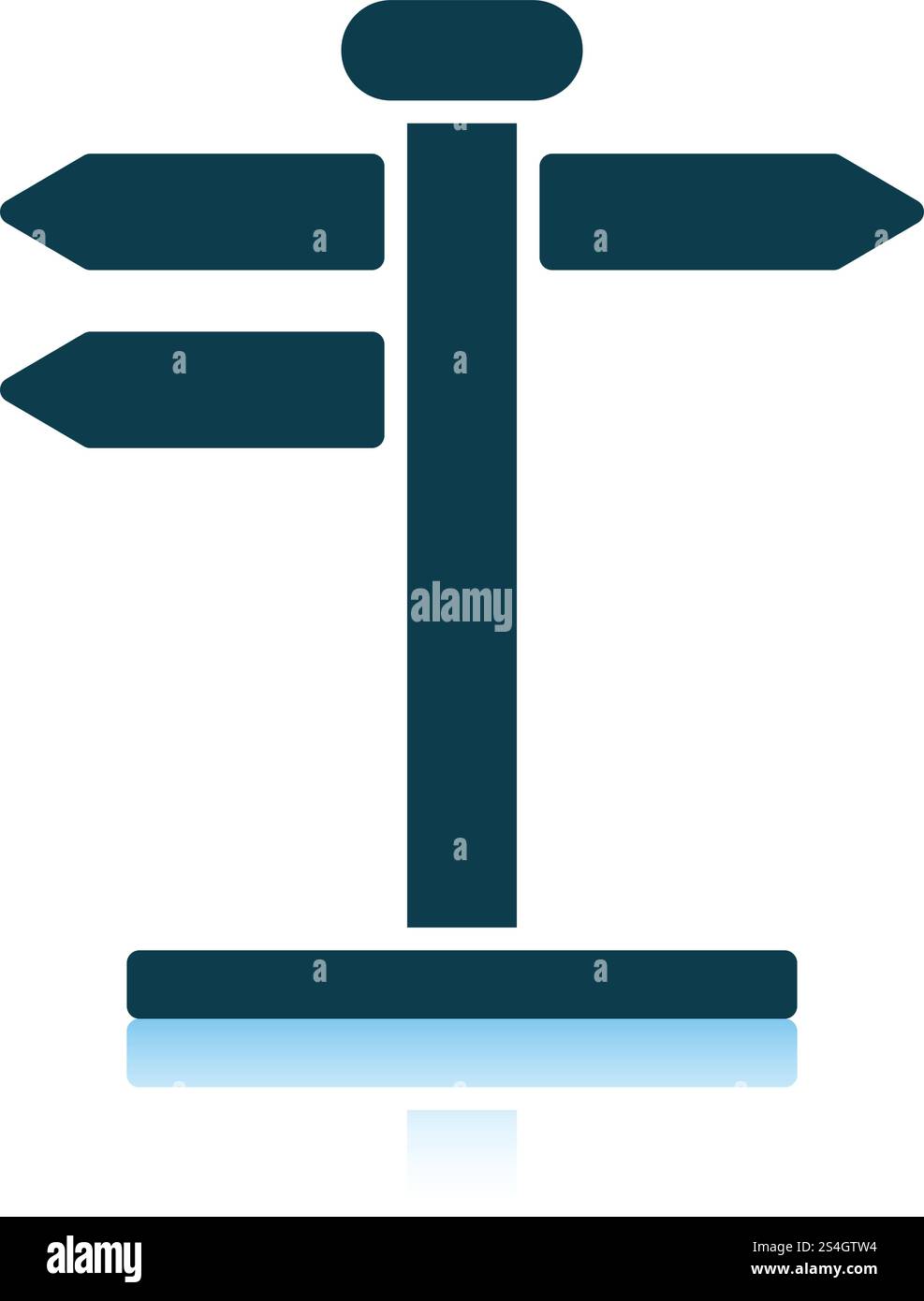 Pointer stand icon. Shadow reflection design. Vector illustration Stock ...