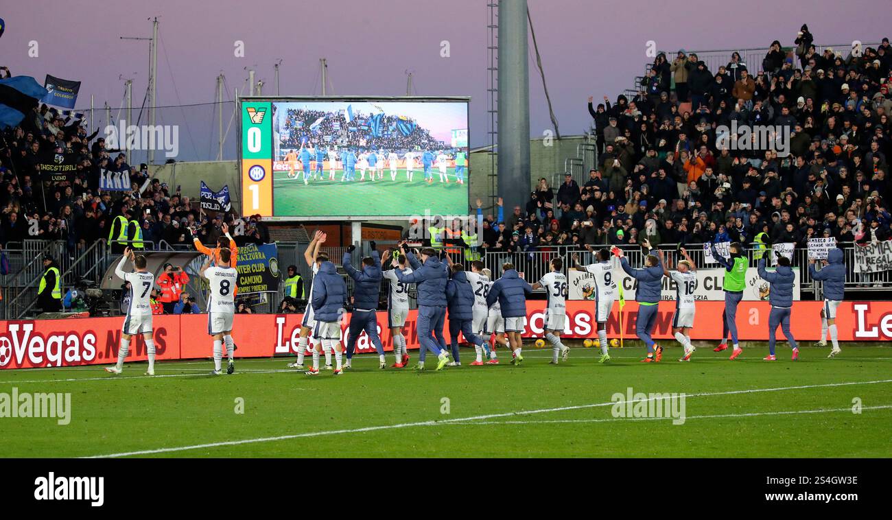 Inter celebration in the end in action during the Serie A enilive ...