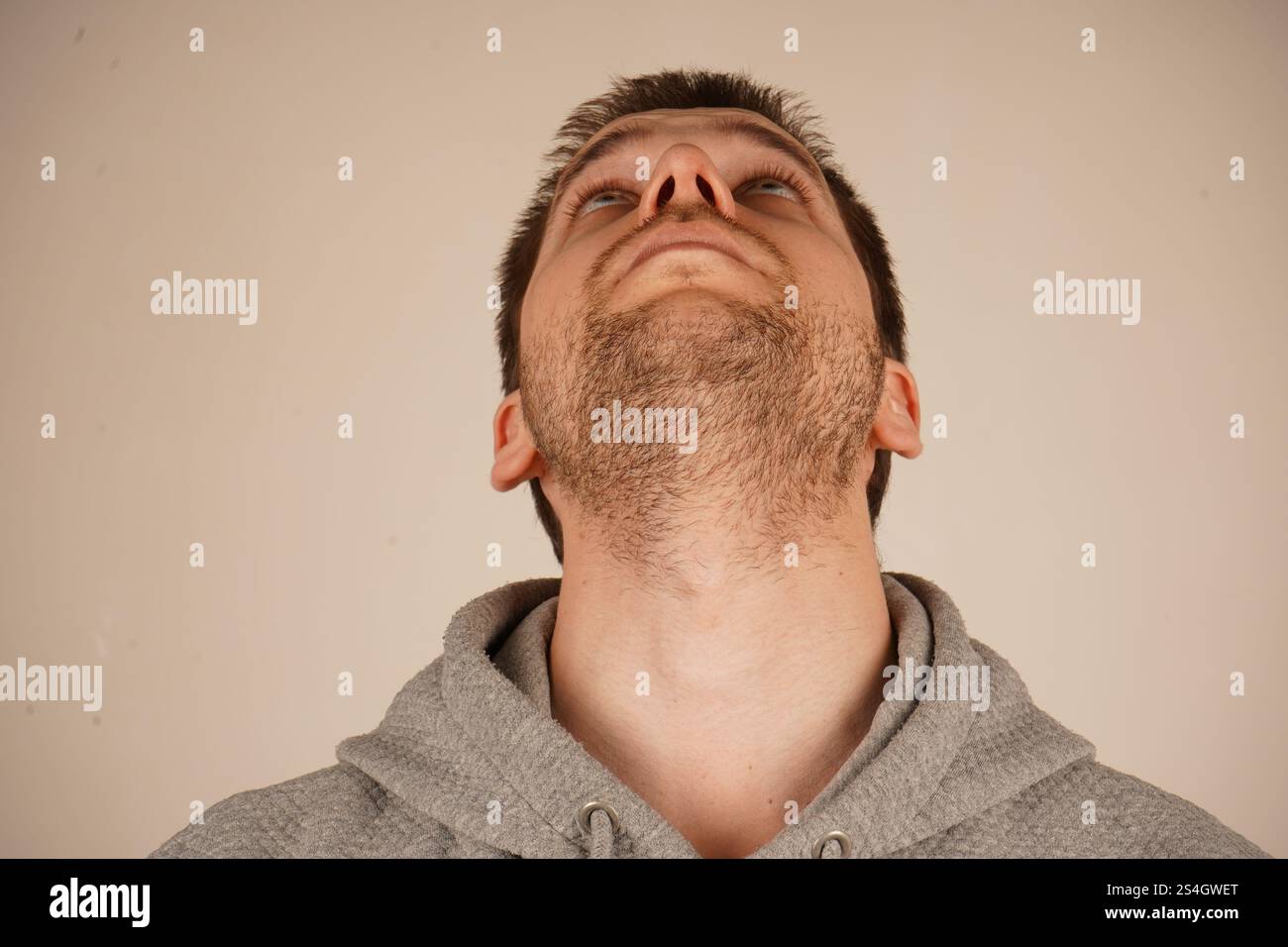 The lighting accentuates the calmness of his demeanor. A man s calm ...