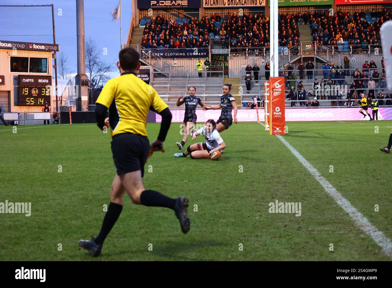Exeter, Devon, UK. 12th Jan, 2025. PWR Professional Women's Rugby ...