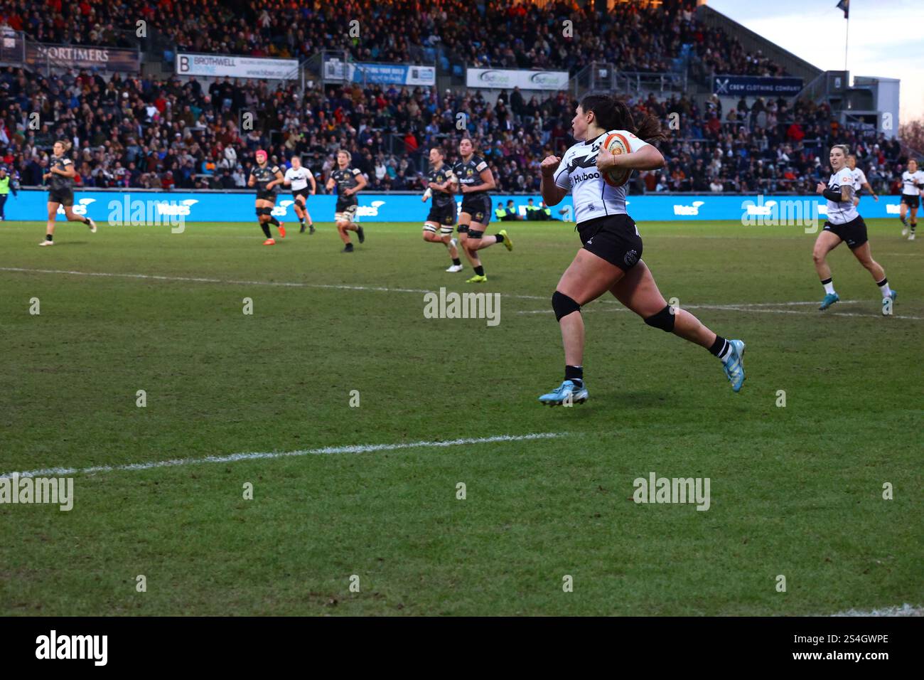 Exeter, Devon, UK. 12th Jan, 2025. PWR Professional Women's Rugby ...