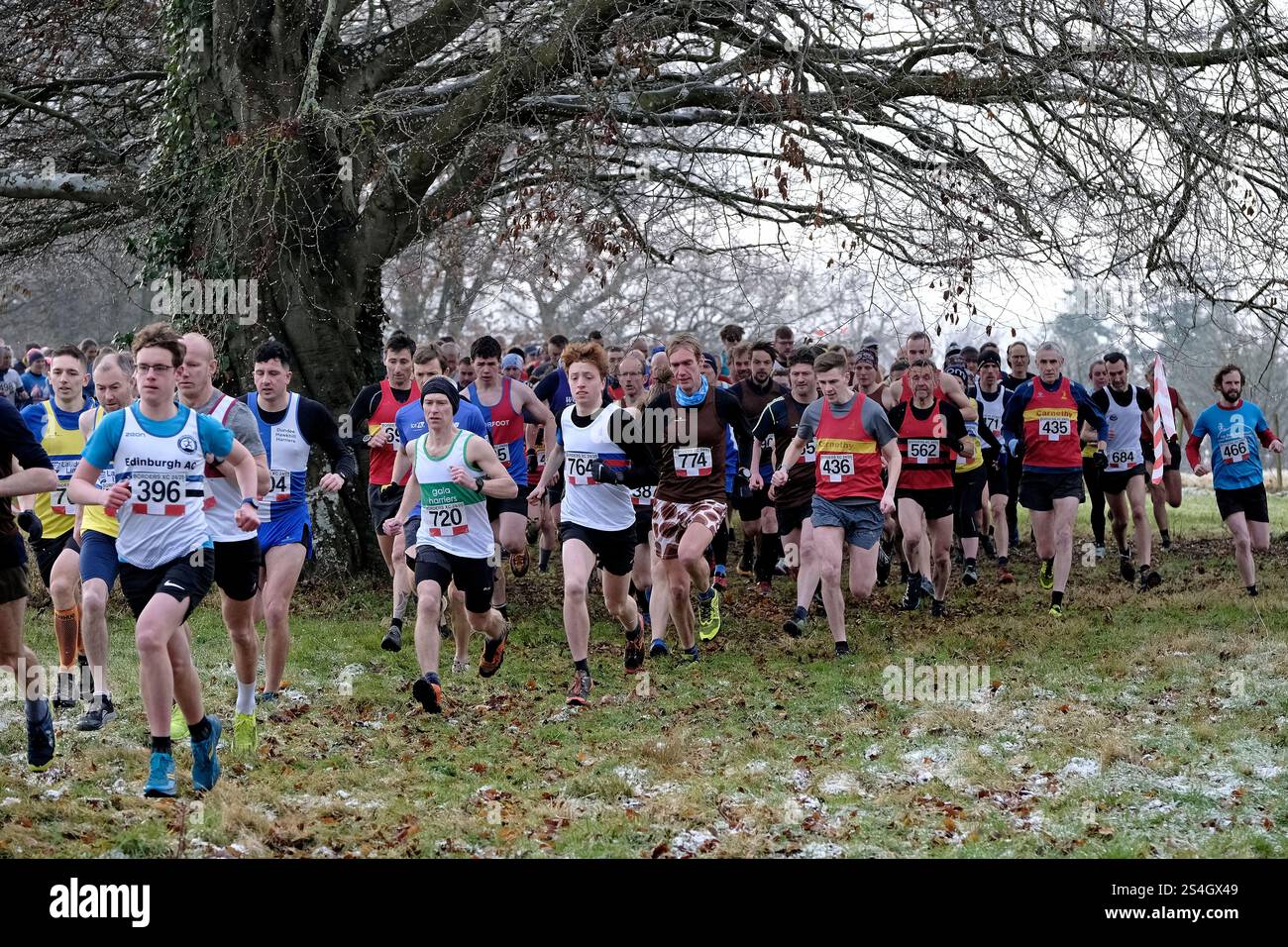 The Senior Event Runners during the Borders XC Race Series on Sunday 12 ...
