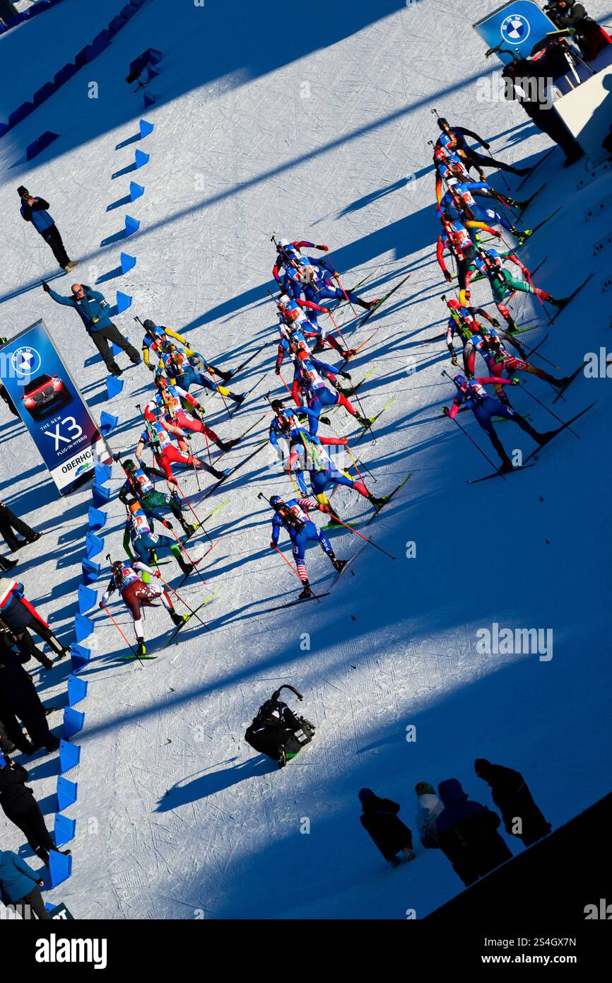 Oberhof, Deutschland. 12th Jan, 2025. Start der Mixed Staffel am ... Oberhof, Deutschland. 12th Jan, 2025. Start der Mixed Staffel am ...