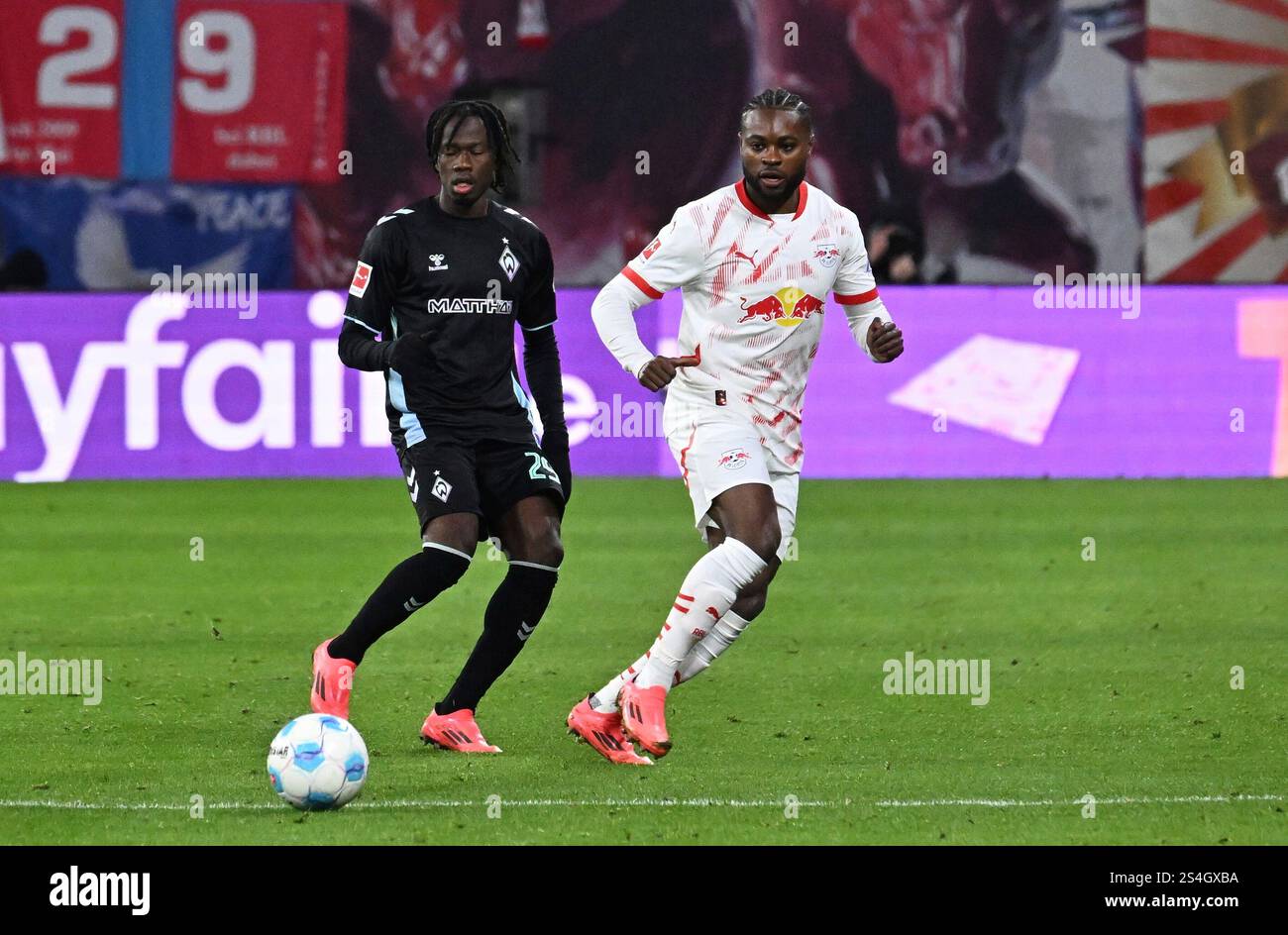Leipzig, Deutschland. 12th Jan, 2025. 12.01.2025, Red Bull Arena ...