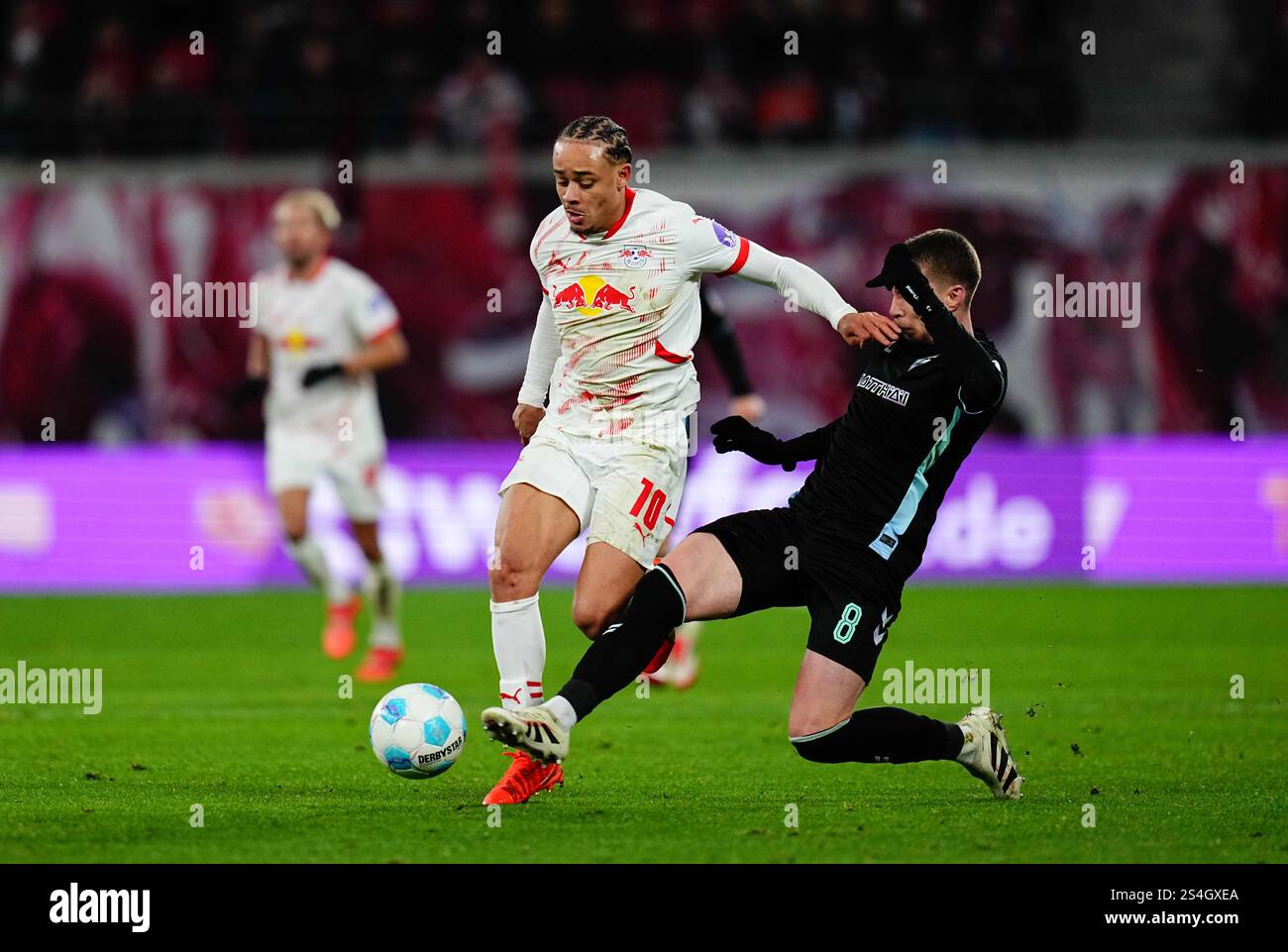 Red Bull Arena, Leipzig, Germany. 12th Jan, 2025. Xavi Simons of RB ...