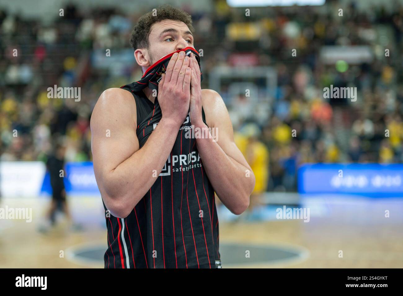 Ludwigsburg, Deutschland. 12th Jan, 2025. Die Bamberger sind ...